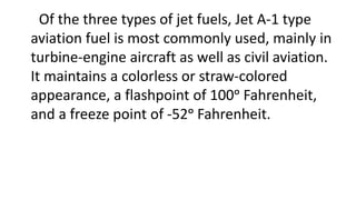 Types of Aviation Fuel | PPTX