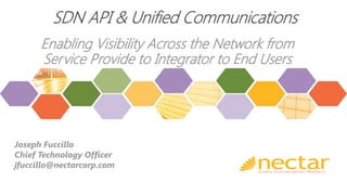 SDN API & Unified Coomunications | PPT