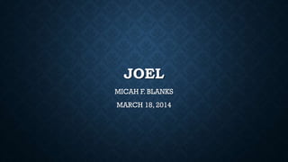 Joel | PPT