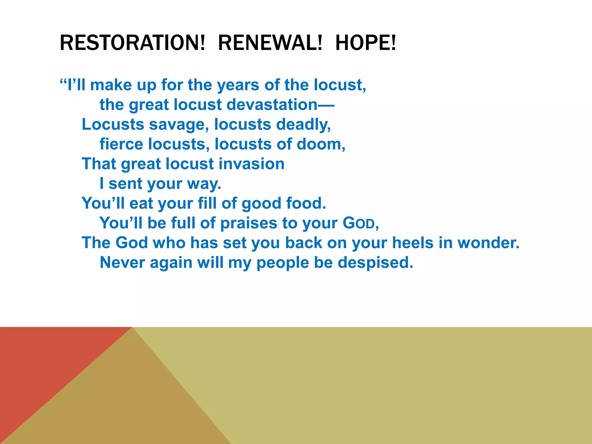 The Prophetic Pattern | PPTX