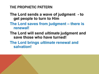 The Prophetic Pattern | PPTX