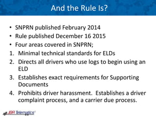ELDs: An Overview | PPTX