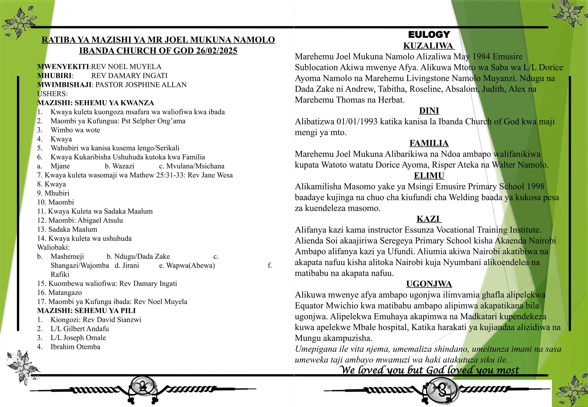 EULOGY TEMPLATE 2025EULOGY TEMPLATE 2025 | PPTX