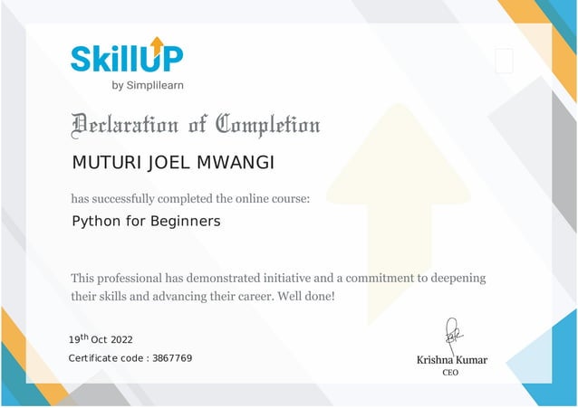 Joel_Python-Certificate for software.pdf