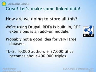 Building a Linked Open Data Set | PPT