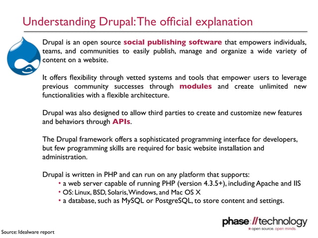Choosing an Open Source CMS | PPT
