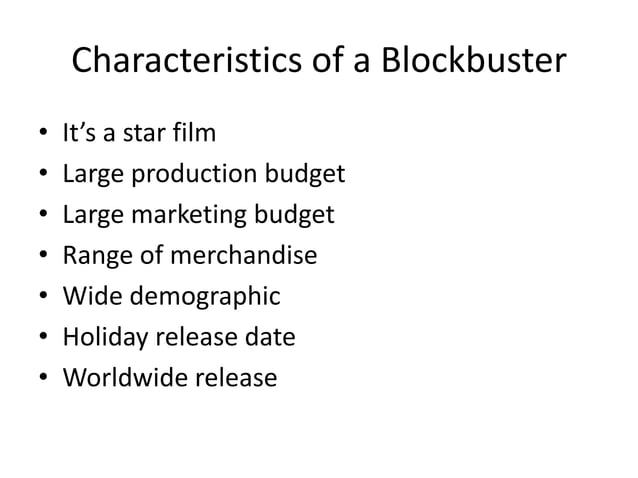 Joe osborne blockbuster | PPT
