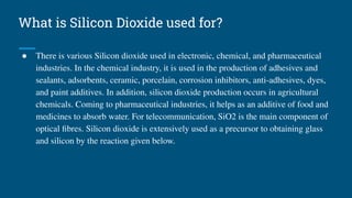 Joe Poon, Simon Cheuk and Austin Zhang - Silicon (IV) DIoxide ...