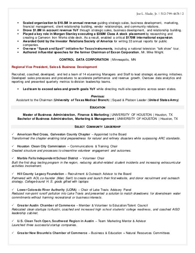 Joe slade resume 2021 | DOCX
