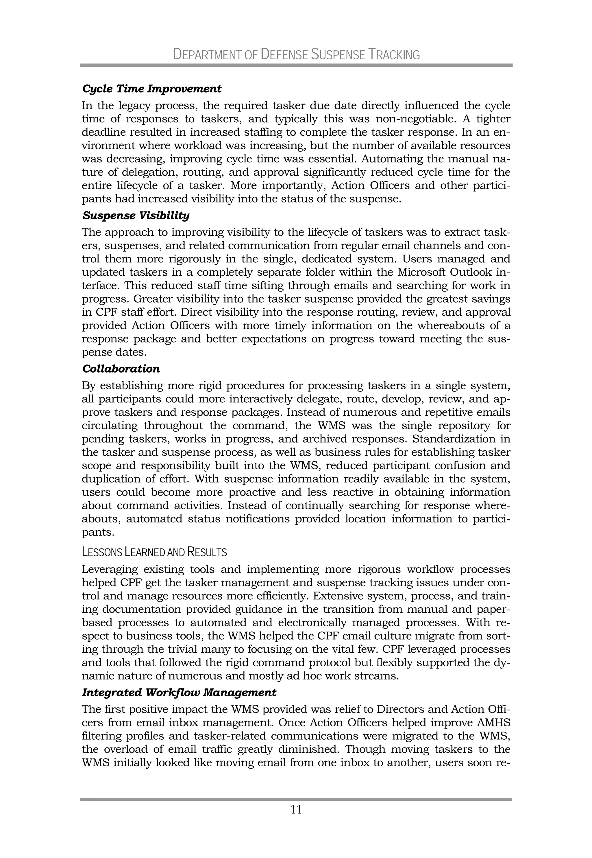 DoD Suspense Tracking - Joesten | PDF