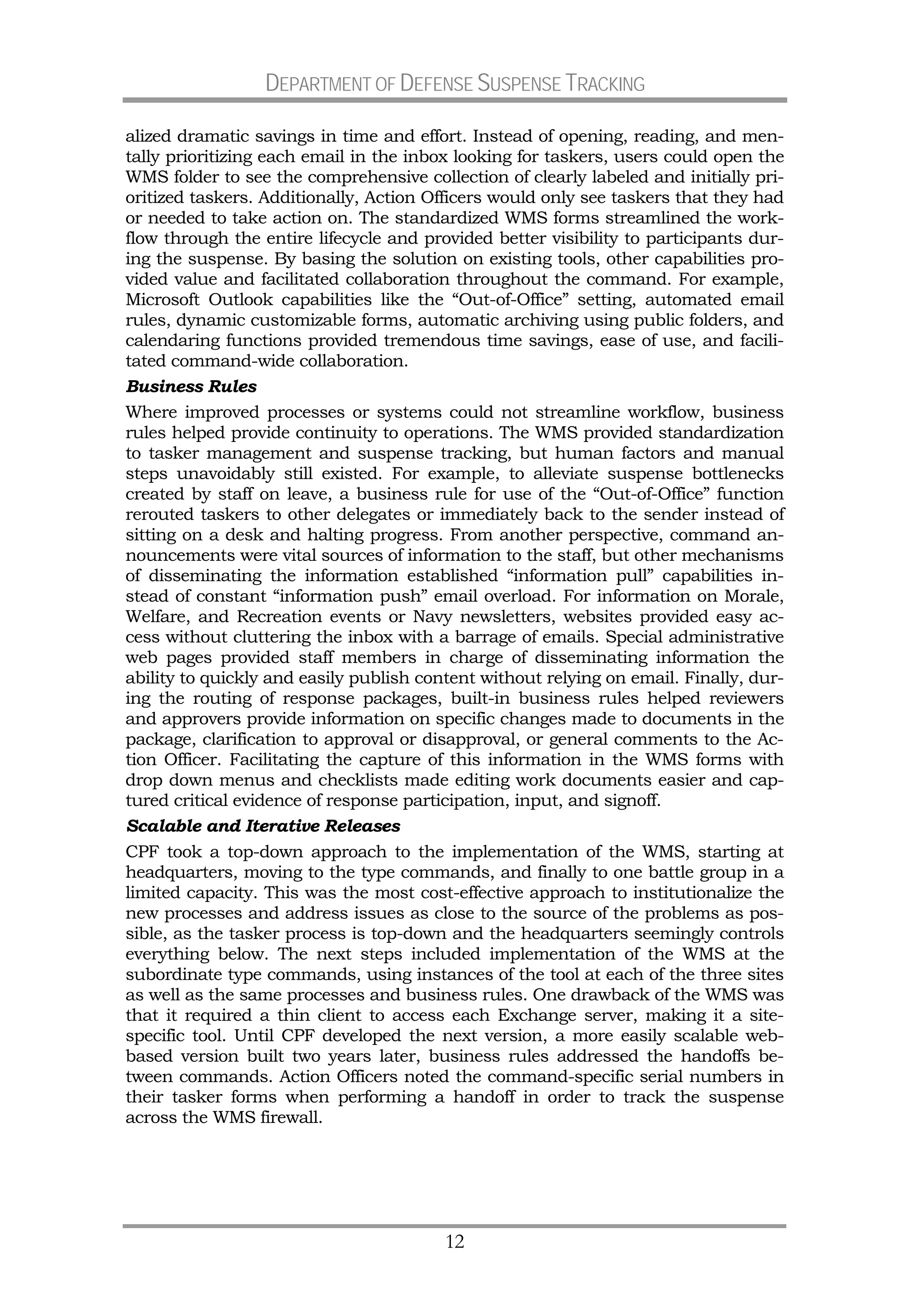 DoD Suspense Tracking - Joesten | PDF