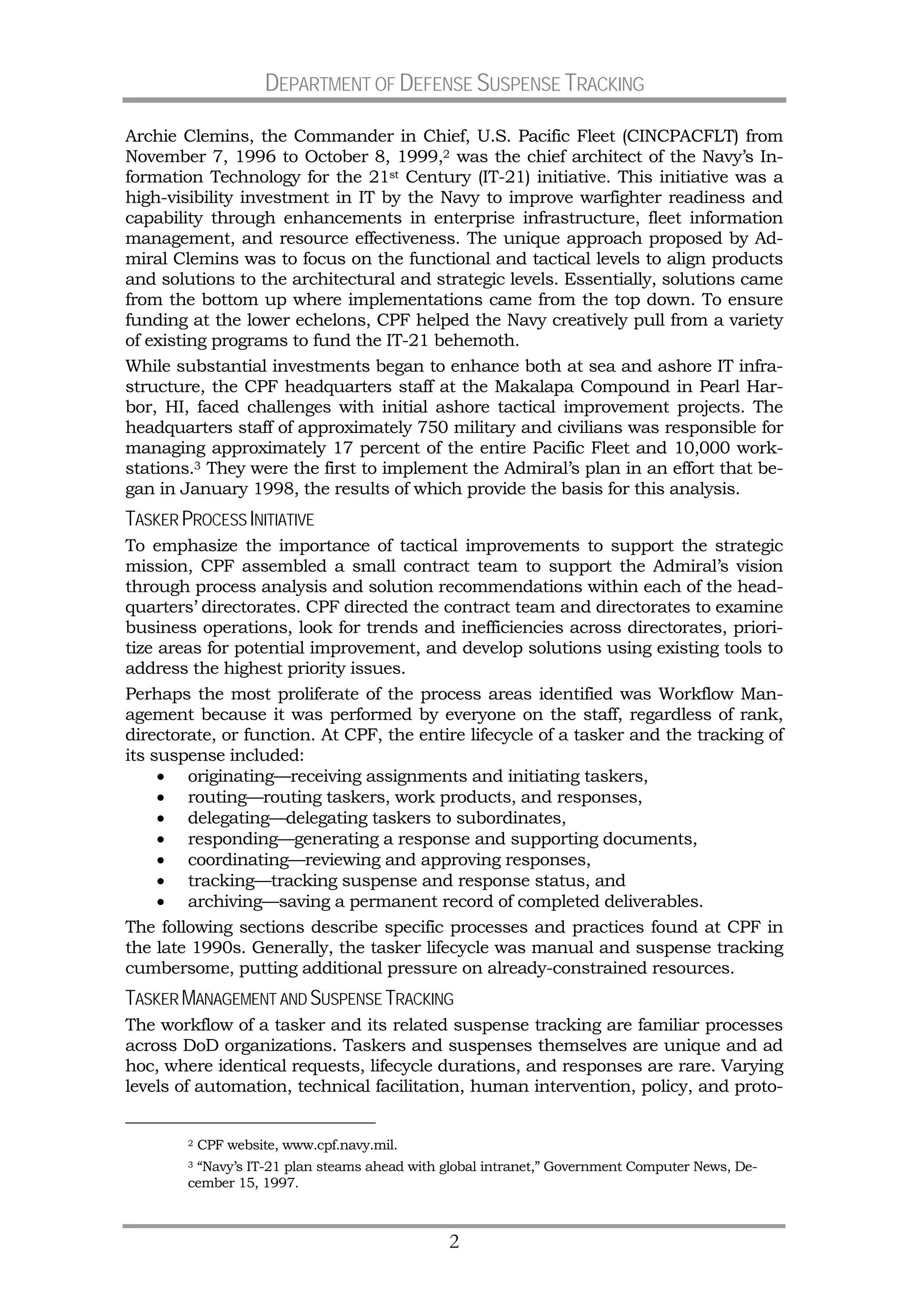 DoD Suspense Tracking - Joesten | PDF