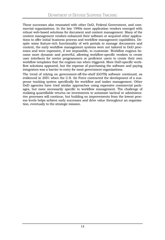 DoD Suspense Tracking - Joesten | PDF