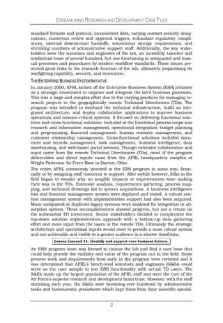 Streamlining R&D Case Files at the AFRL | PDF