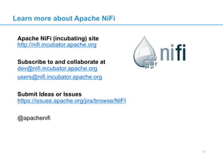 Joe Witt presentation on Apache NiFi | PDF | Computer Networking | Computing