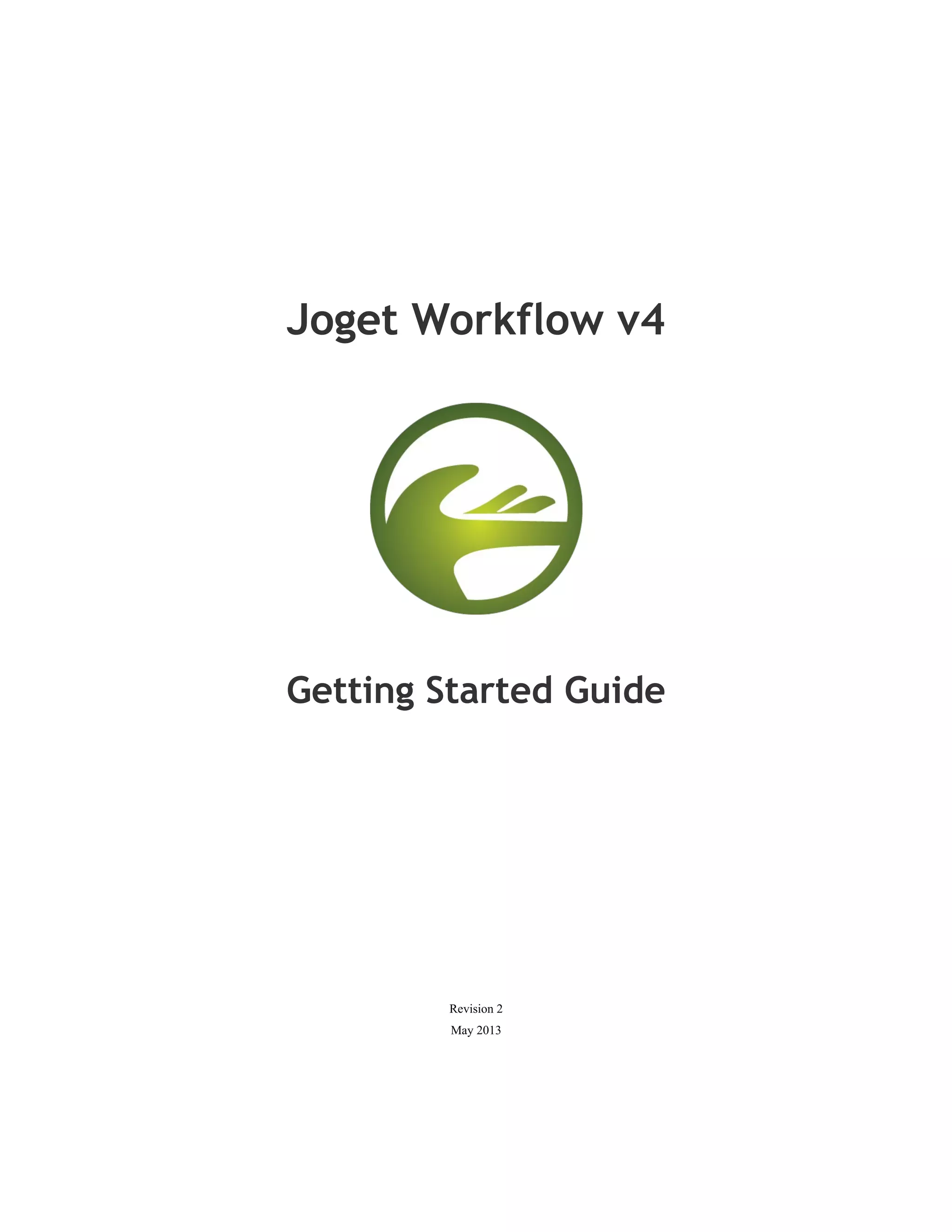 Joget Workflow v4 Getting Started | PDF