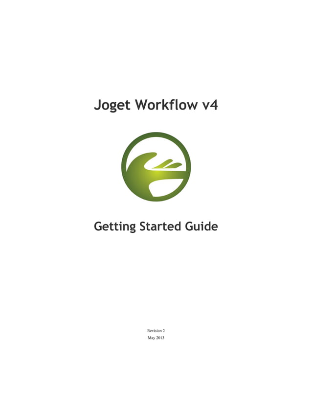 Joget Workflow v4 Getting Started | PDF