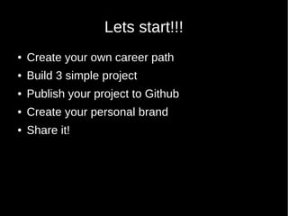 introduction to programmer career path | PPT