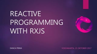 Reactive Programming with RxJS | PPT