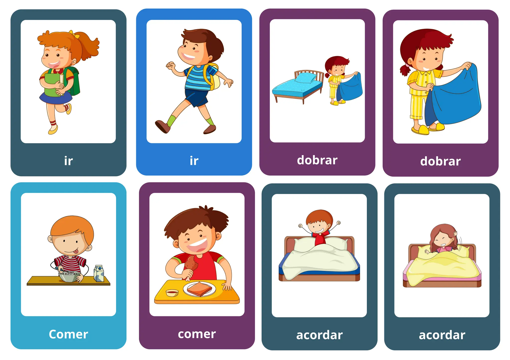 Jogo da memória dos verbos no modo infinitivo | PPTX