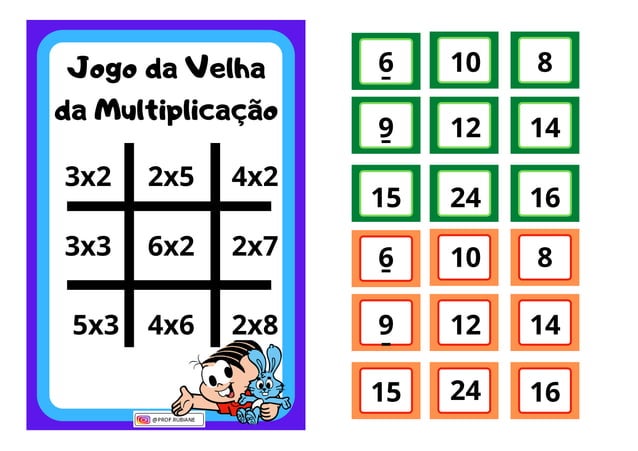 Jogo da Velha da Multiplicação - Prof. Rubiane.pdf