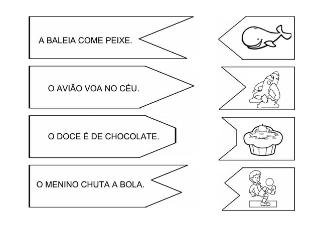 Jogo encaixe frases com desenhos | PPT