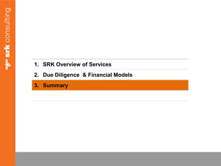 Due Diligence & Financial Models Helsinki - Johan Bradley, SRK Consulting | PPT