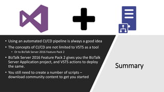 Using VSTS to Deploy BizTalk Server Solutions by Johan Hedberg | PPT