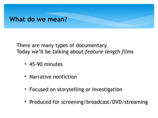 Documentaries as a Tool for Social Change - Jessica Clark | PDF