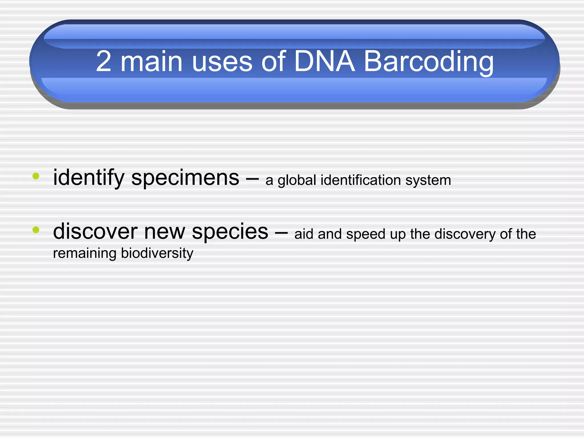 Johannes Bergsten Dna Barcoding | PPT