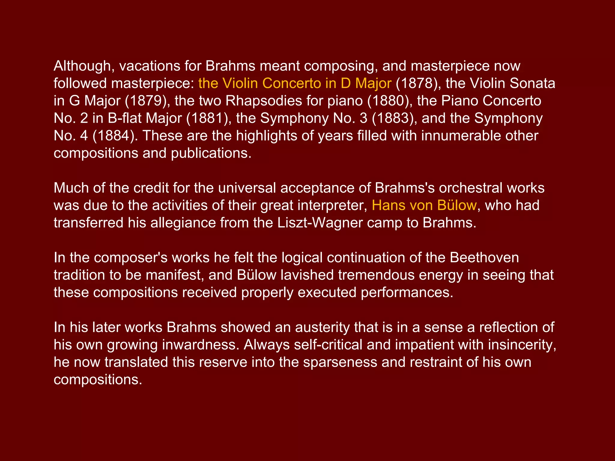 Johannes Brahms Biography | PPS