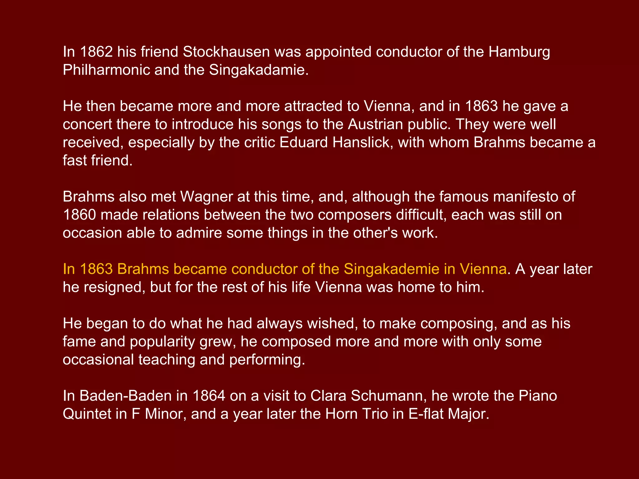 Johannes Brahms Biography | PPS