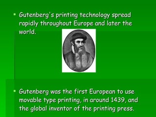 Johannes gutenberg | PPT