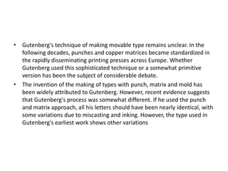 Johannes gutenberg | PPTX