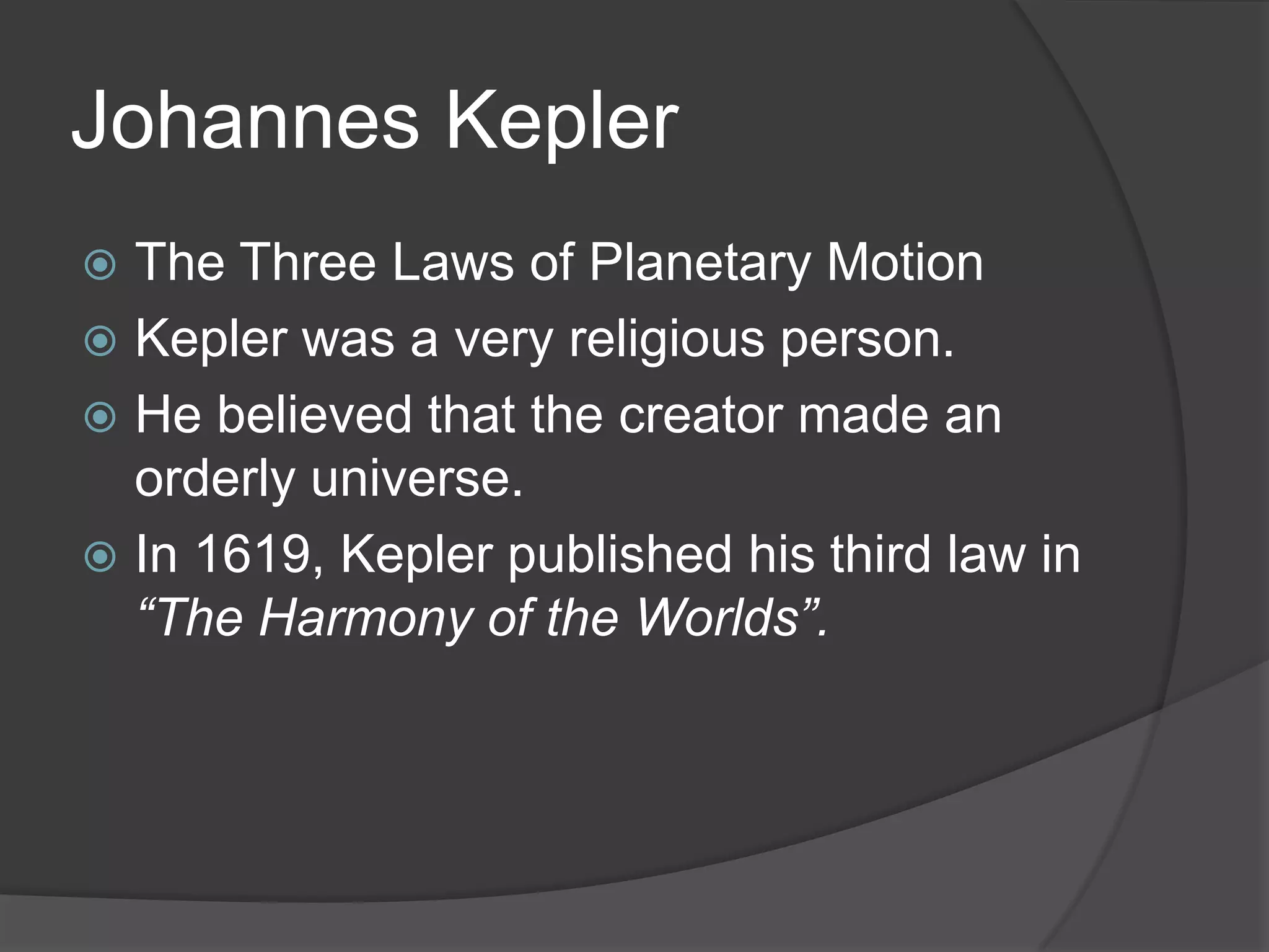 Johannes kepler | PPTX