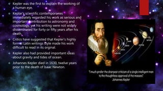 Johannes kepler (1571 1630),PPT by AJAY | PPTX