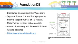 Operating FoundationDB on Kubernetes | PPT