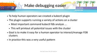 Operating FoundationDB on Kubernetes | PPT