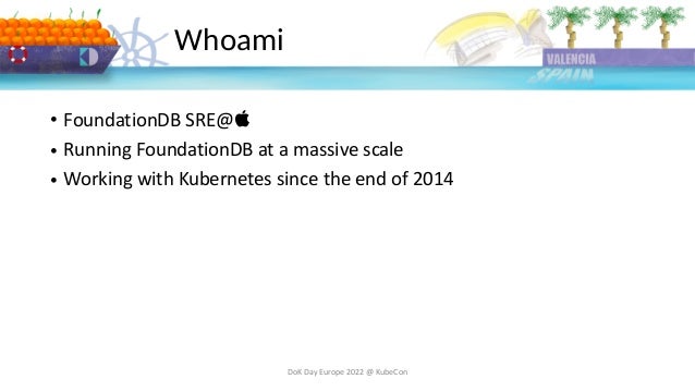 Operating FoundationDB on Kubernetes | PPT