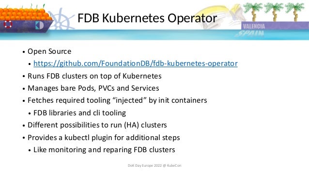 Operating FoundationDB on Kubernetes | PPT