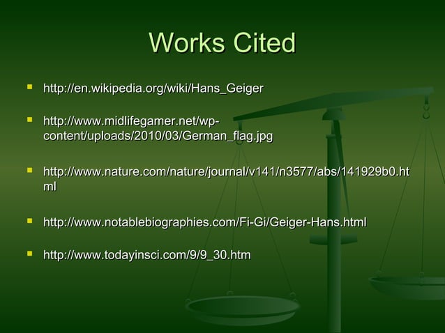 Johannes wilhelm geiger | PPT