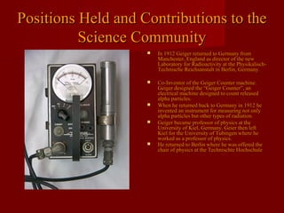 Johannes wilhelm geiger | PPT