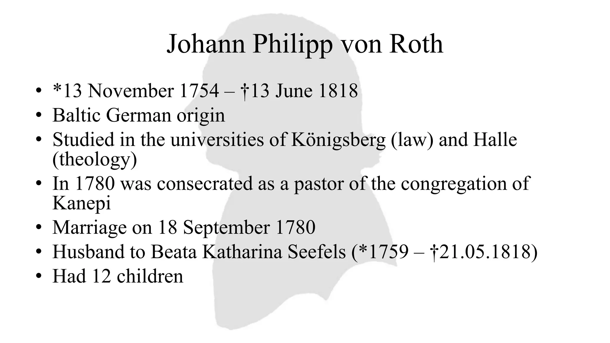 Johann philipp von roth | PPTX | Christianity | Religion & Spirituality