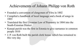 Johann philipp von roth | PPT