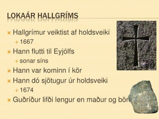Hallgrímur pétursson | PPT