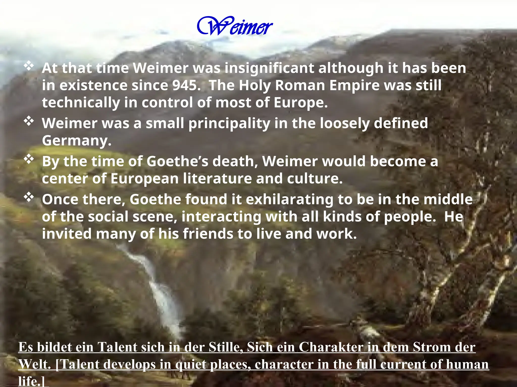 Johann Wolfgangvon Goethe his biography and | PPT