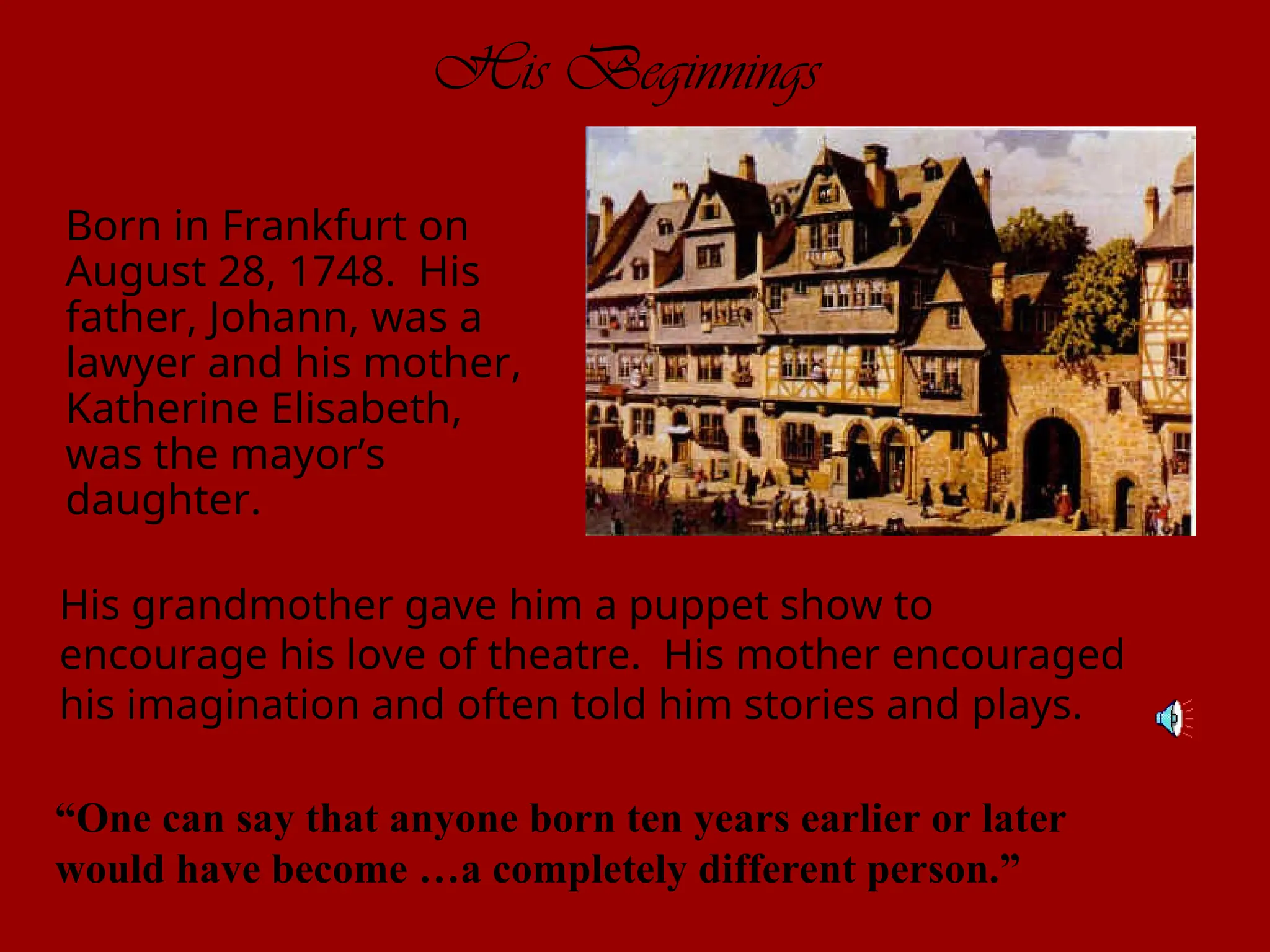 Johann Wolfgangvon Goethe his biography and | PPT