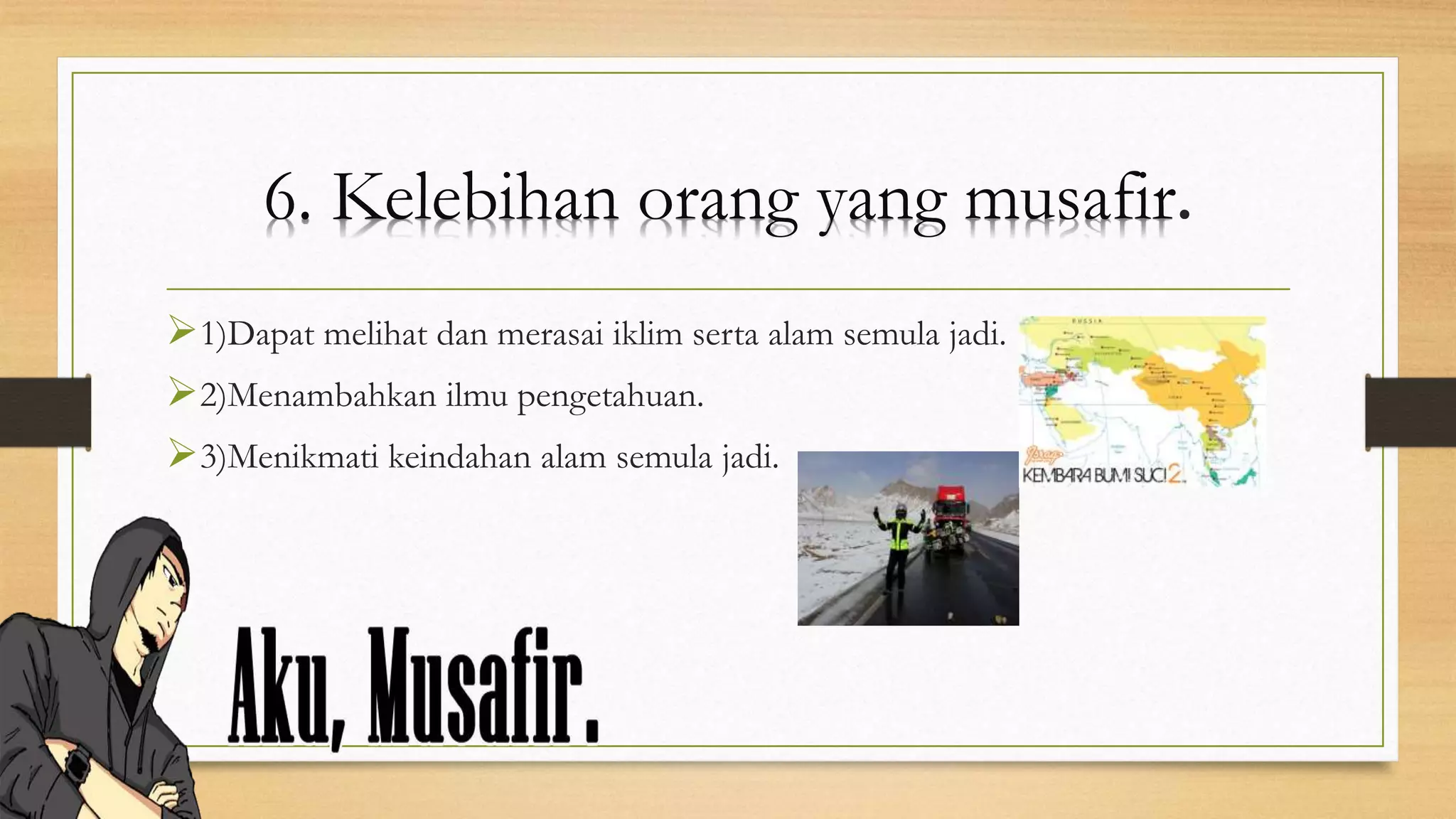 ADAB BERMUSAFIR form 5 | PPTX