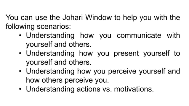 Joharis Window.pptx | Family and Relationships