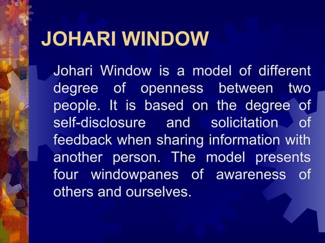 Johari window | PPT